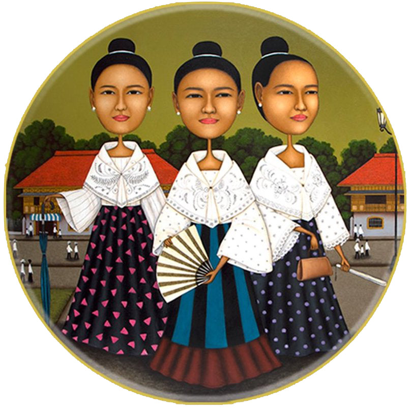 Dominic Rubio Art Plate "Tatlong Dalagang Mayumi" – Galerie Joaquin ...